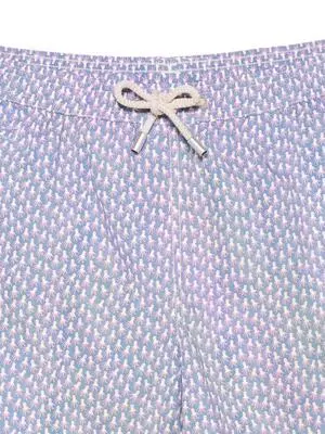MC2 SAINT BARTH Micro Octopus Print Swim Shorts - Blue