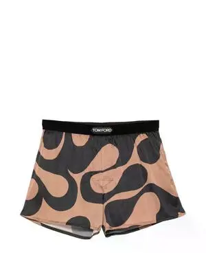 TOM FORD Abstract-print Boxer - Black