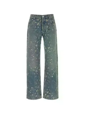 Alexander McQueen Distressed Straight-leg Jeans