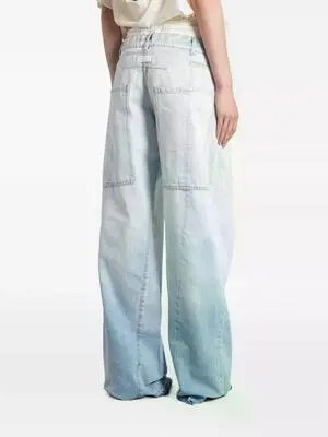 B1ARCHIVE Layered-waist Wide-leg Jeans