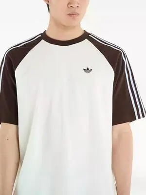 Adidas Britcore Raglan-sleeve Logo-embroidered T-shirt