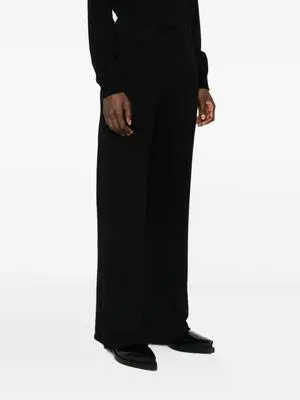 SERGIO MORETTI FIRENZE Fine-knit Wide-leg Trousers