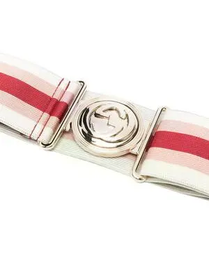 Gucci 2000s Interlocking G Striped Belt