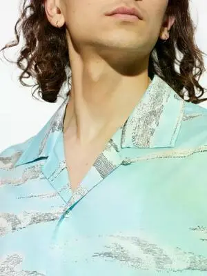 Moschino Cloud-print Camp-collar Shirt