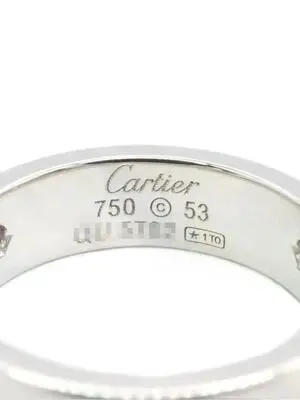 Cartier 18k White Gold Diamond Ring