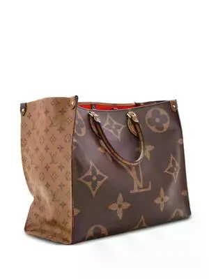 LOUIS VUITTON Giant Monogram Reverse Onthego Gm Tote Bag - Brown