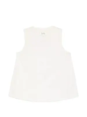 PSOPHIA Sleeveless Cotton Crewneck Tank - Neutrals