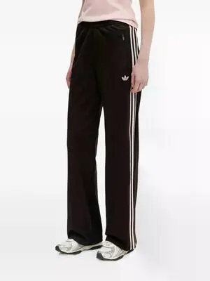 Adidas Dark Embroidered Logo Track Pants - Brown