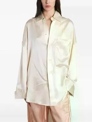 B1ARCHIVE Open-back Satin Shirt