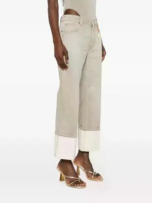 Stella McCartney Cropped Denim Jeans With Chain Detail