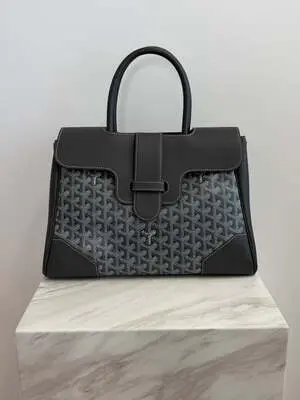 Goyard Saïgon Tote Bag With Palladium Hardware - Grey
