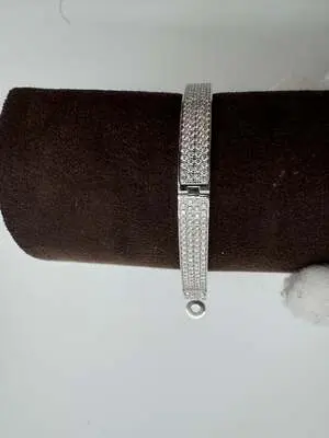 Hermès Diamond Kelly Bracelet In White Gold