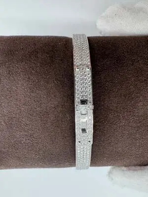 Hermès Diamond Kelly Bracelet In White Gold