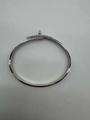 Hermès Diamond Kelly Bracelet In White Gold