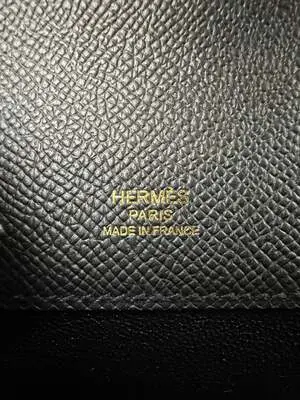 Hermès Kelly Epsom Leather Clutch With Gold Hardware - Black