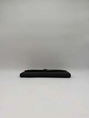 Hermès Kelly Epsom Leather Clutch With Gold Hardware - Black