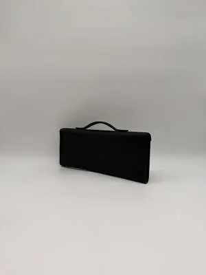Hermès Kelly Epsom Leather Clutch With Gold Hardware - Black