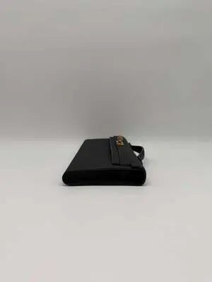 Hermès Kelly Epsom Leather Clutch With Gold Hardware - Black