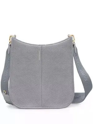 MAISON DE SABRE Grained Leather Saddle Bag - Grey