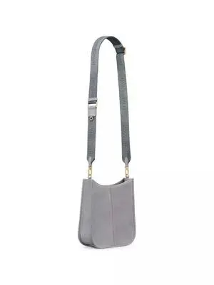 MAISON DE SABRE Grained Leather Saddle Bag - Grey