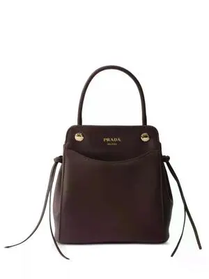 Prada Mini Leather Handbag - Brown