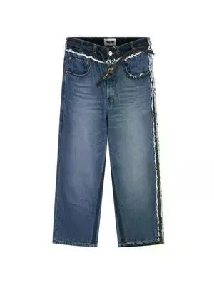 MAGLIANO Stormy Raw-edge Panelled Jeans - Blue