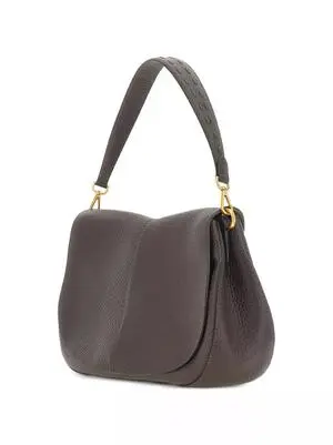 GIANNI CHIARINI Helena Round Grained Leather Shoulder Bag