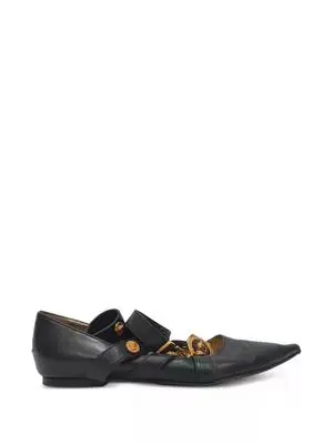 Versace Medusa Head Ballet Flats - Black