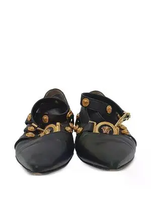 Versace Medusa Head Ballet Flats