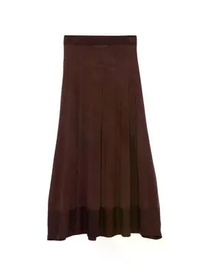 SERGIO MORETTI FIRENZE Fine-knit Flared Skirt