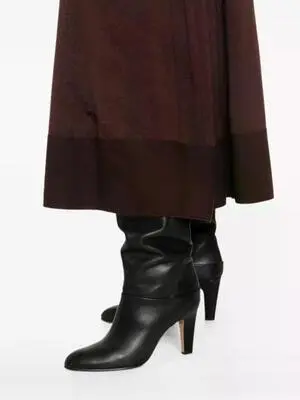 SERGIO MORETTI FIRENZE Fine-knit Flared Skirt
