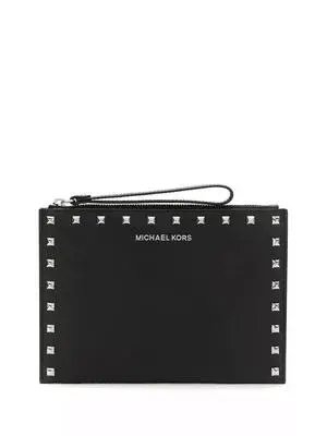 Michael Kors Jet Set Travel Extra Large Zip Clutch Wristlet - Black