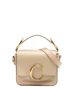 Chloé Mini Calfskin C Satchel - Neutrals