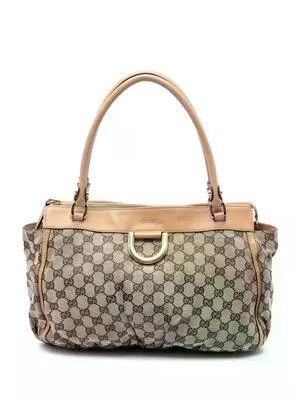 Gucci Gg Canvas Abbey D Ring Tote Bag - Neutrals