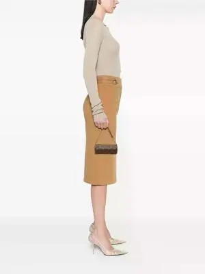 LOUIS VUITTON Monogram Papillon Pochette Handbag - Brown