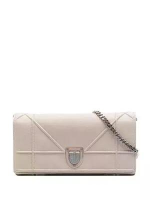 DIOR Christian Dior Grained Calfskin Diorama Croisiere Wallet On Chain Crossbody Bag