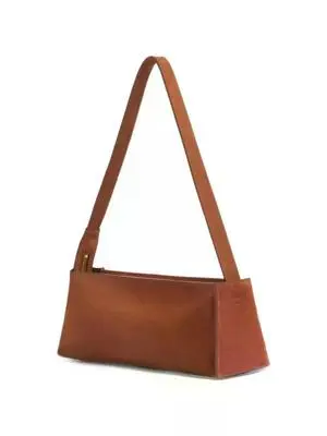 Marni Museo Logo-embroidered Suede Shoulder Bag - Brown