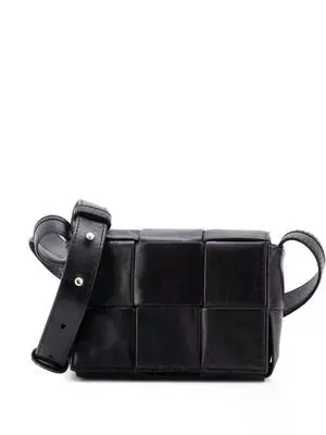 BOTTEGA VENETA Bottega Veneta Cassette Maxi Intrecciato Leather Candy Crossbody Bag
