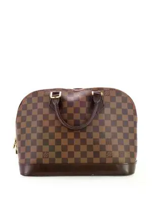 LOUIS VUITTON Alma Pm Damier Satchel - Brown