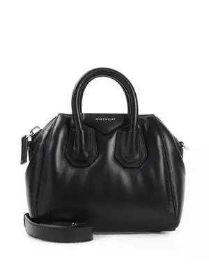 Givenchy Antigona Mini Leather Tote Bag - Black