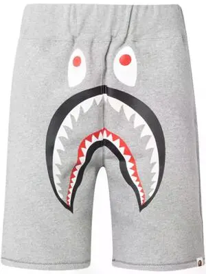 A BATHING APE Shark Track Shorts - Grey