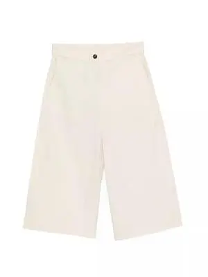 PSOPHIA Wide-leg Cropped Trousers - Neutrals