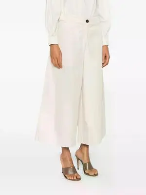 PSOPHIA Wide-leg Cropped Trousers