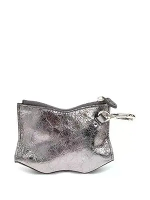 Alexander McQueen Crinkled-leather Keychain Pouch