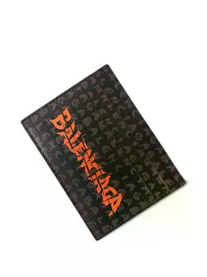 Balenciaga Logo-print Cardholder - Black