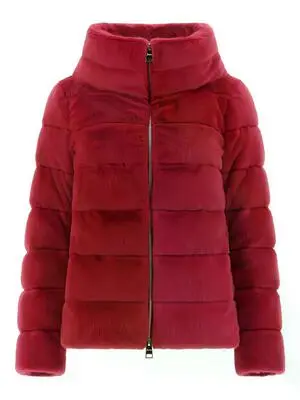 Herno Quilted Funnel Neck Jacket - Red
