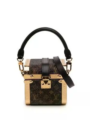 LOUIS VUITTON Monogram Satin Treasure Box Satchel - Brown