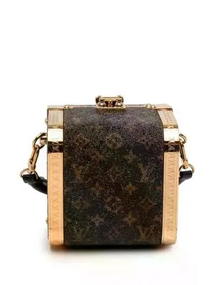 LOUIS VUITTON Monogram Satin Treasure Box Satchel