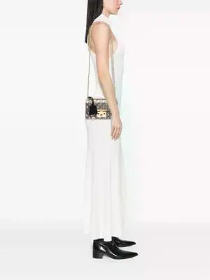 Gucci Small Gg Supreme Bee Padlock Crossbody Bag