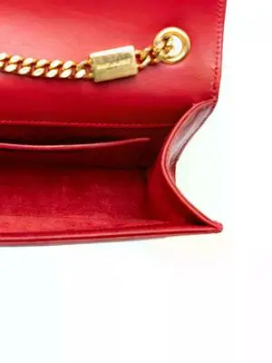 Saint Laurent Small Monogram Kate Tassel Crossbody Bag - Red